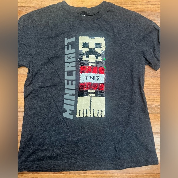 Shirts & Tops | Mojang Jinx Minecraft Creeper Gray Tee Boys Small S ...